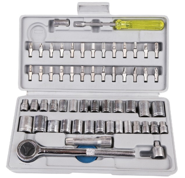 60 pcs Socket wrench and bits Set